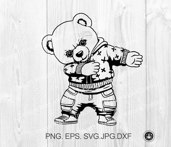 Bad Teddy Bear SVG File Angry Teddy Svg Scary Teddy Svg, 59% OFF