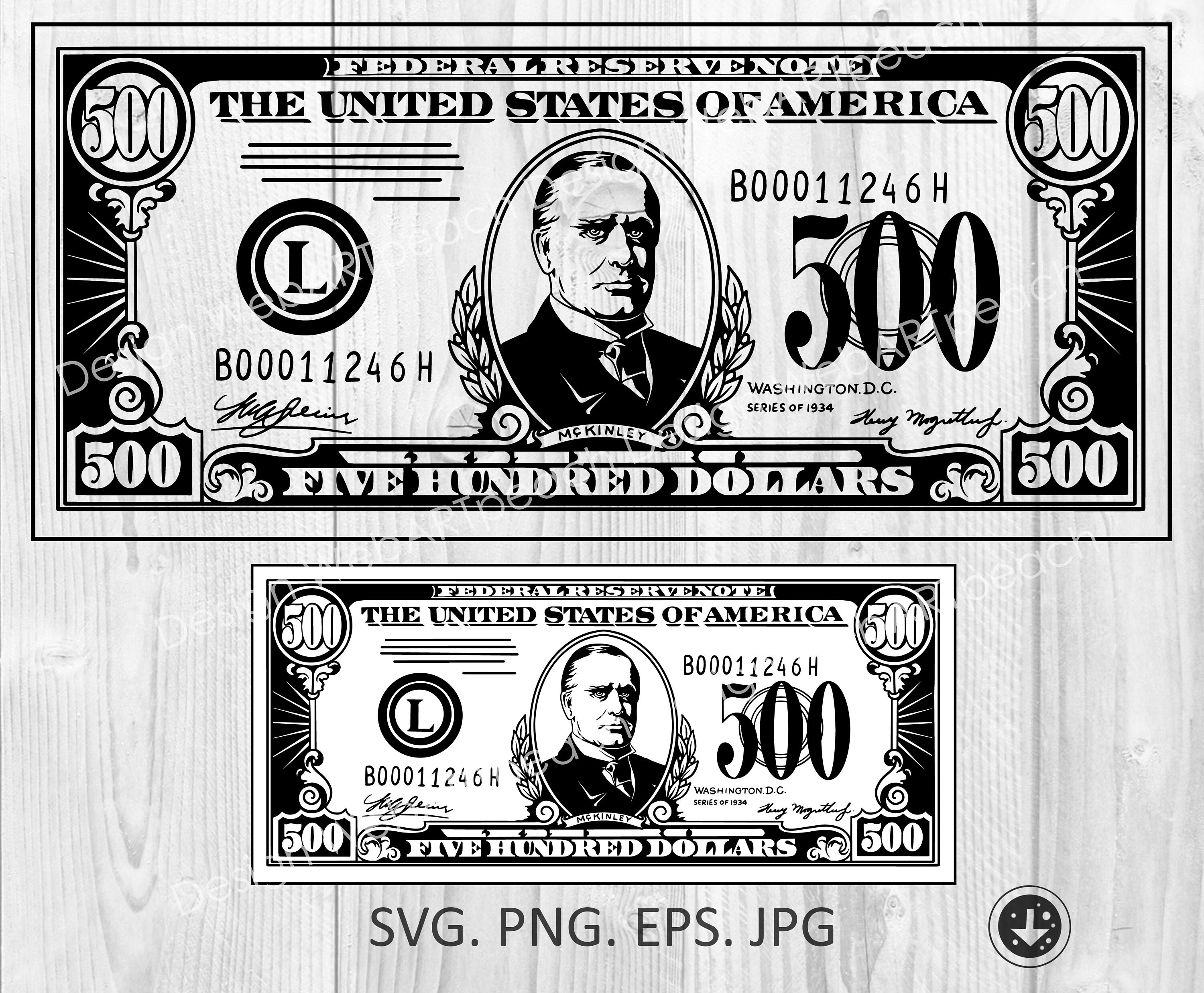 100 Dollar Bill SVG File Money SVG Cash Money SVG Money Sign Svg 