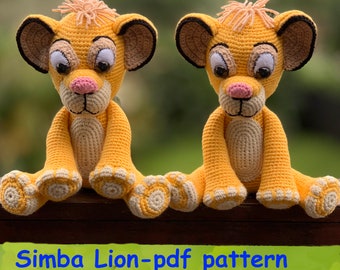 Simba the Lion Crochet Pattern - Etsy