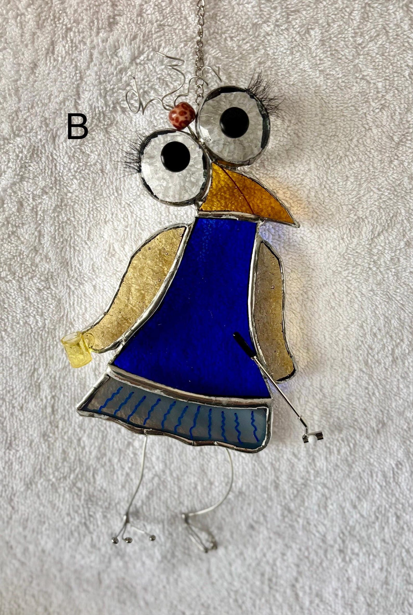 Stained Glass Funky Birds - Etsy