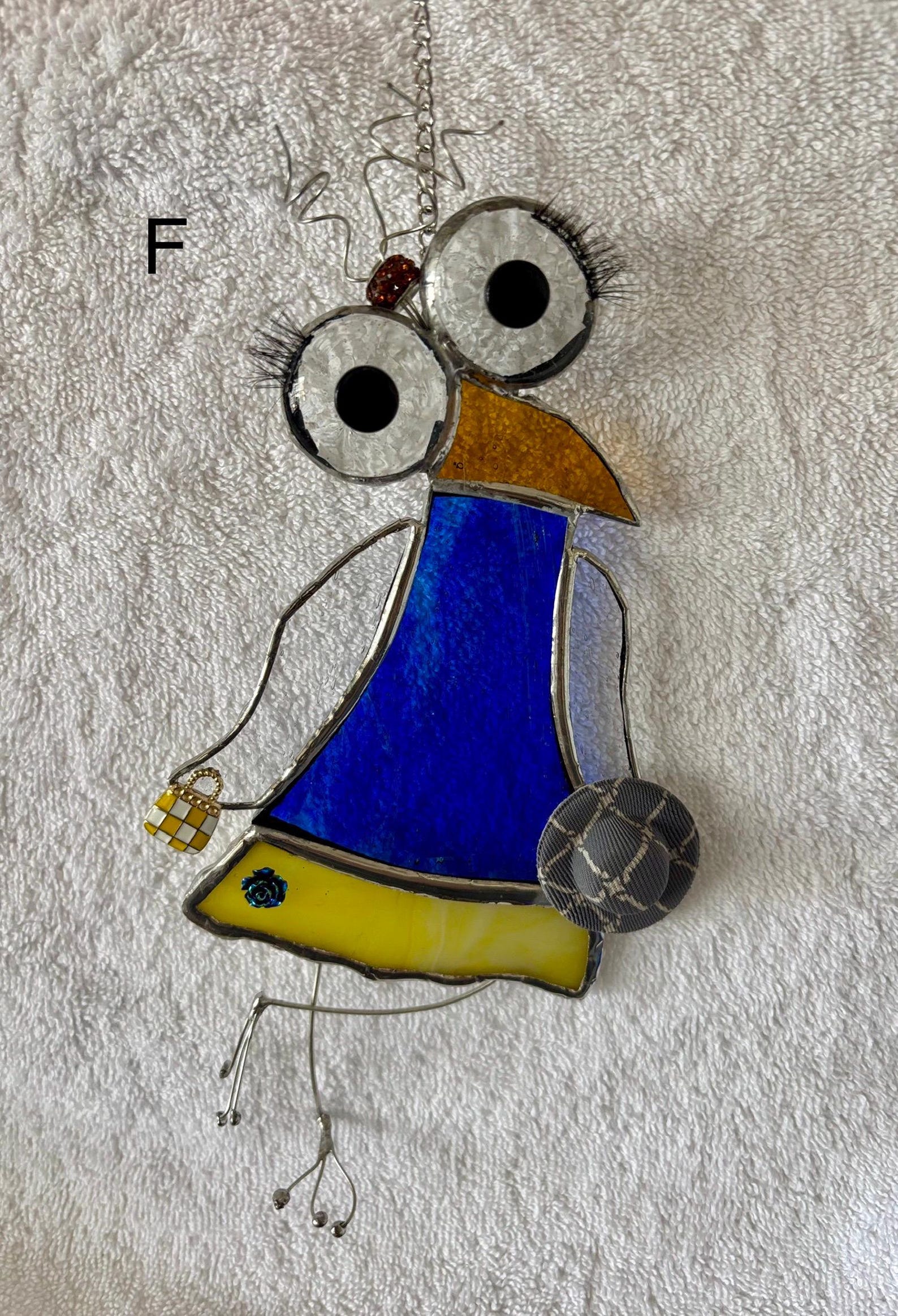 Stained Glass Funky Birds - Etsy