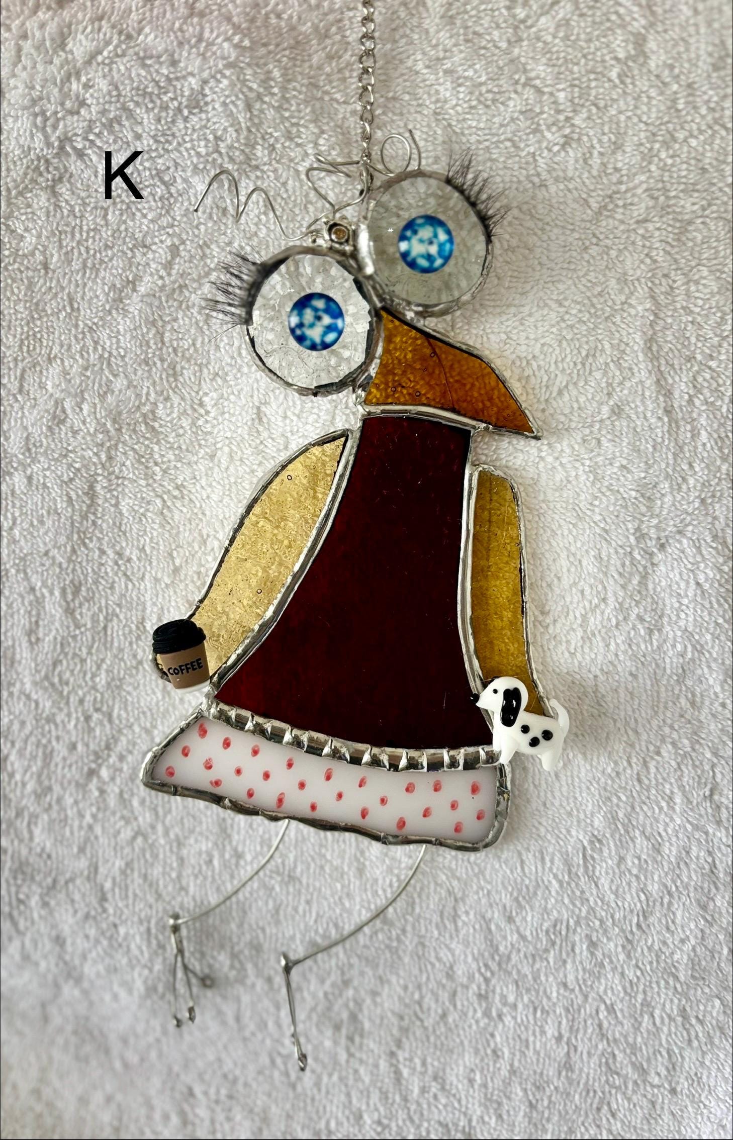 Stained Glass Funky Birds - Etsy