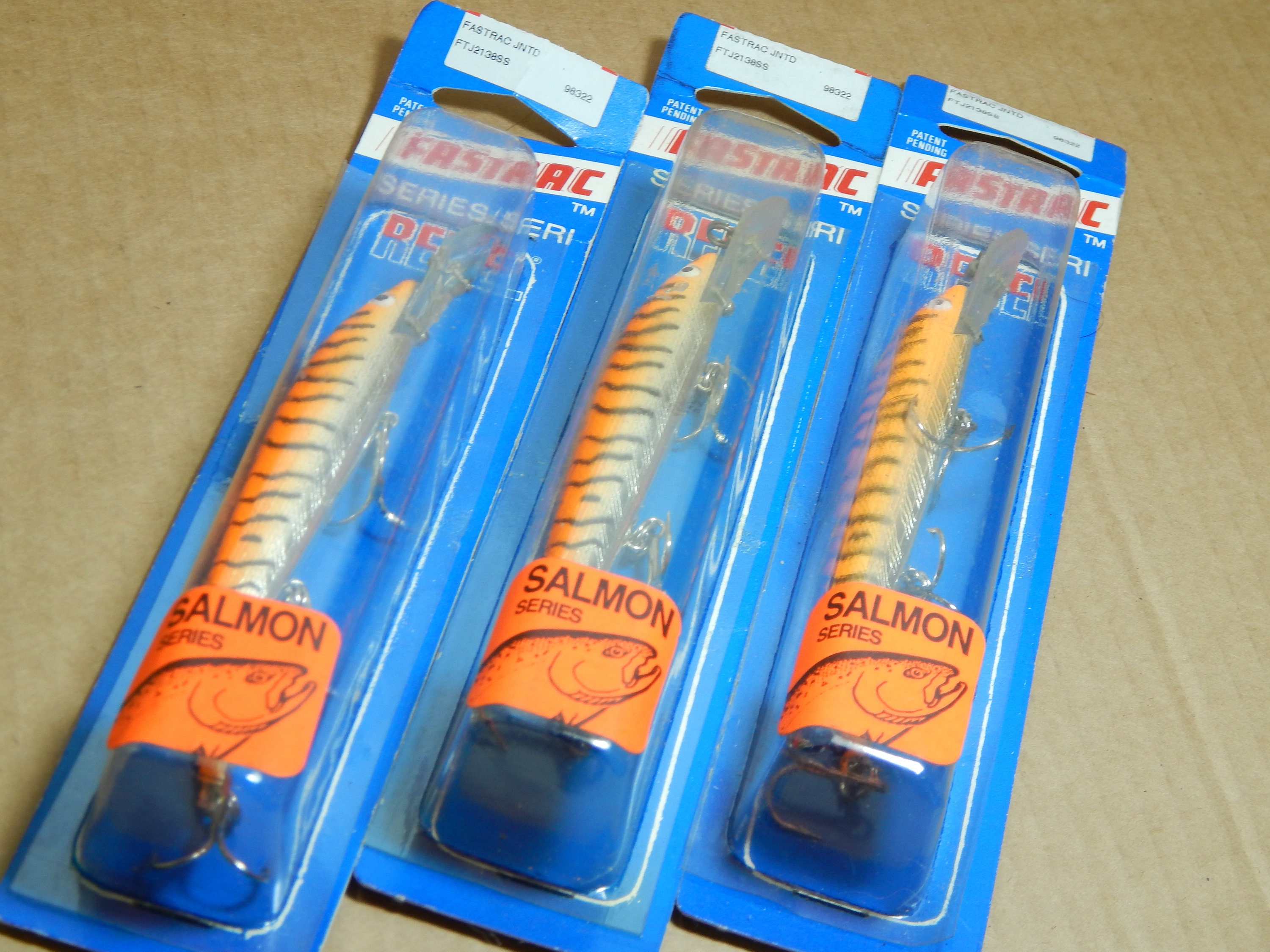 3-lot Rebel Fastrac Jointed Salmon Series Red Tiger Minnow - Etsy