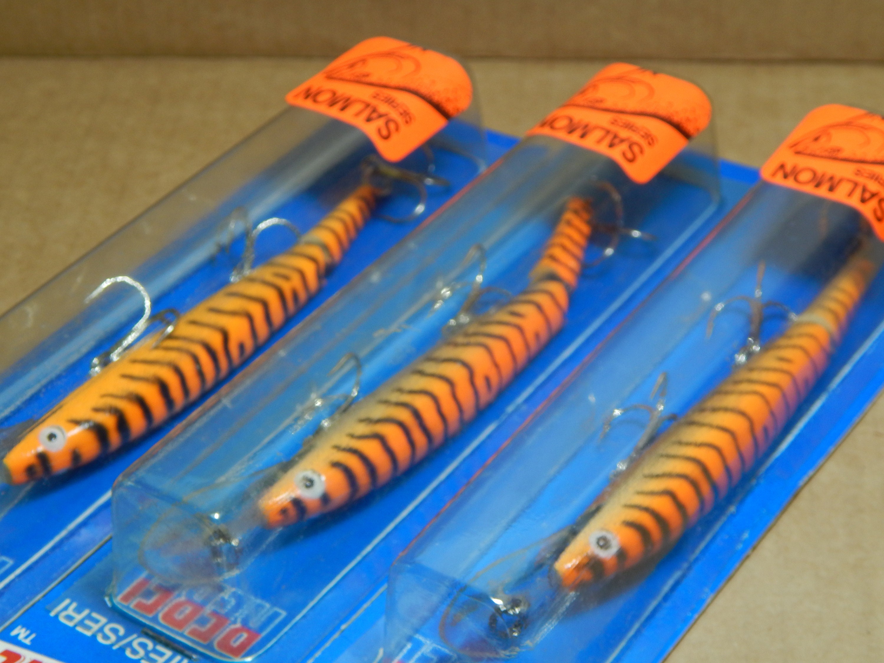 3-lot Rebel Fastrac Jointed Salmon Series Red Tiger Minnow - Etsy