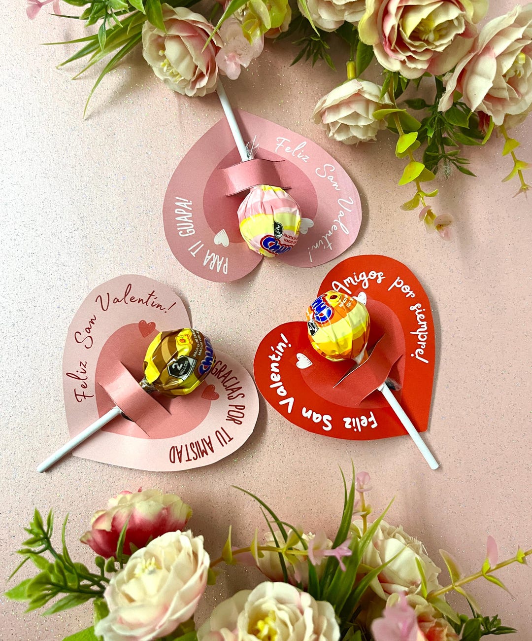 Plantilla Canva Porta Paleta San Valentín - Etsy México