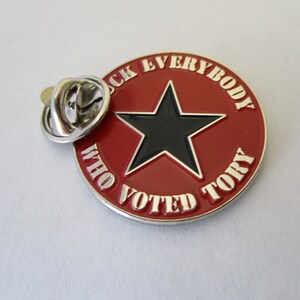 ANTI TORY Metal Badges - Etsy UK