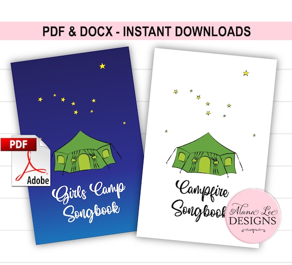 Camp Songbook for LDS Girls Camp / Young Women Camp / Other - Etsy