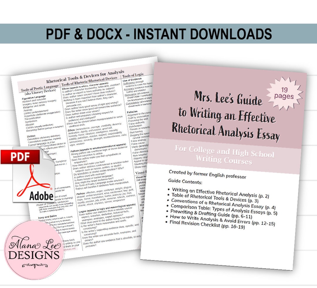 How to Write a Rhetorical Analysis Essay - Step-by-step Guide With ...