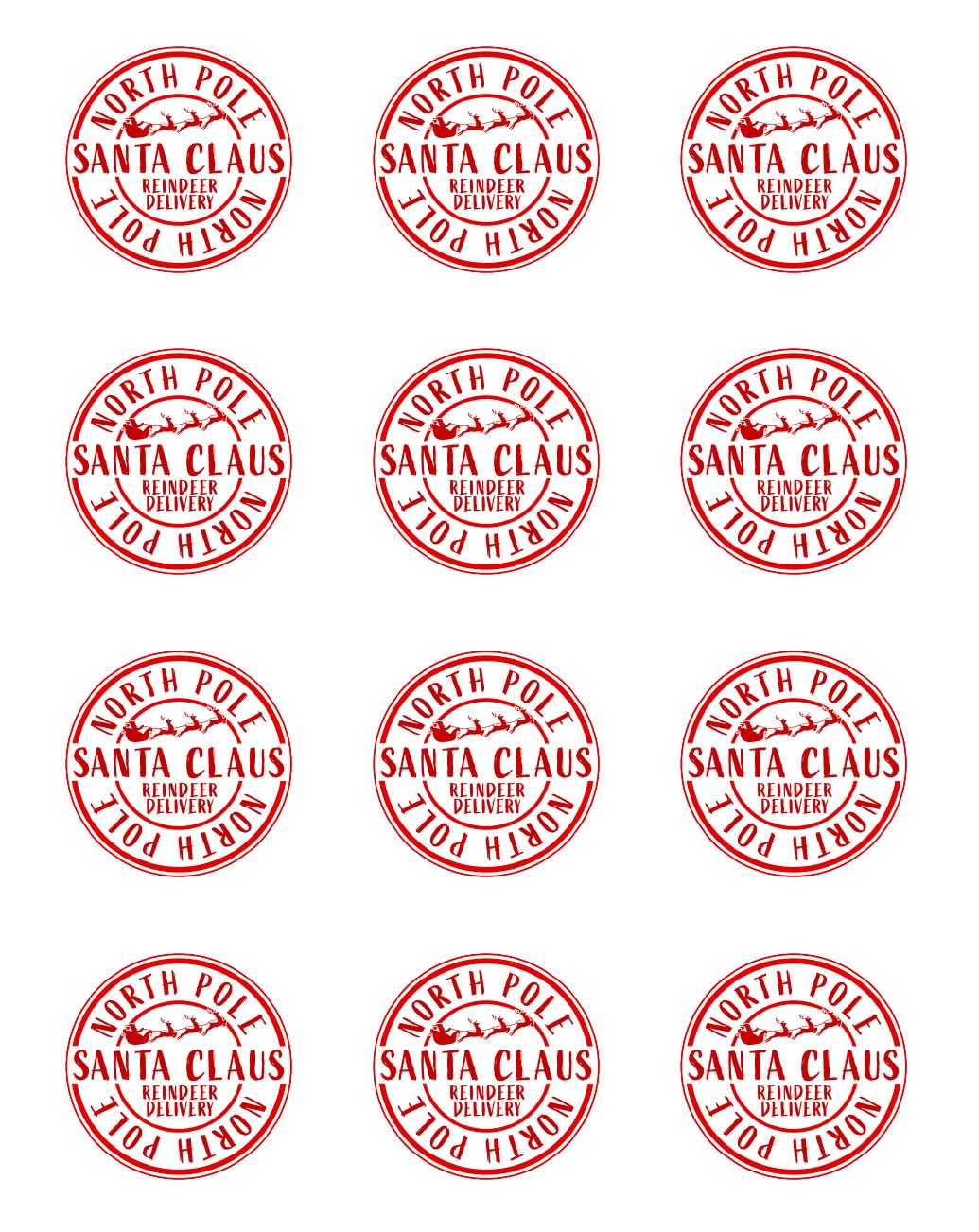 Printable Official Christmas North Pole Post Office Gift Tags From ...