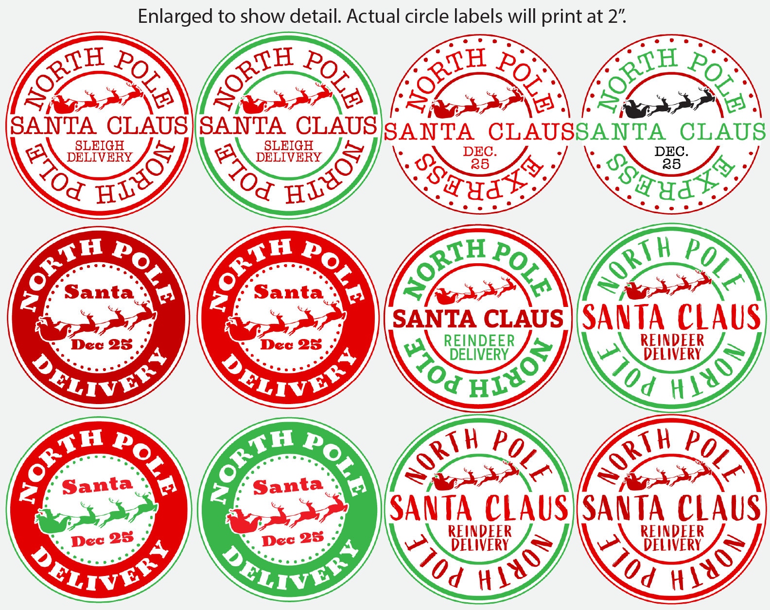 Printable Official Christmas North Pole Post Office Gift Tags From ...