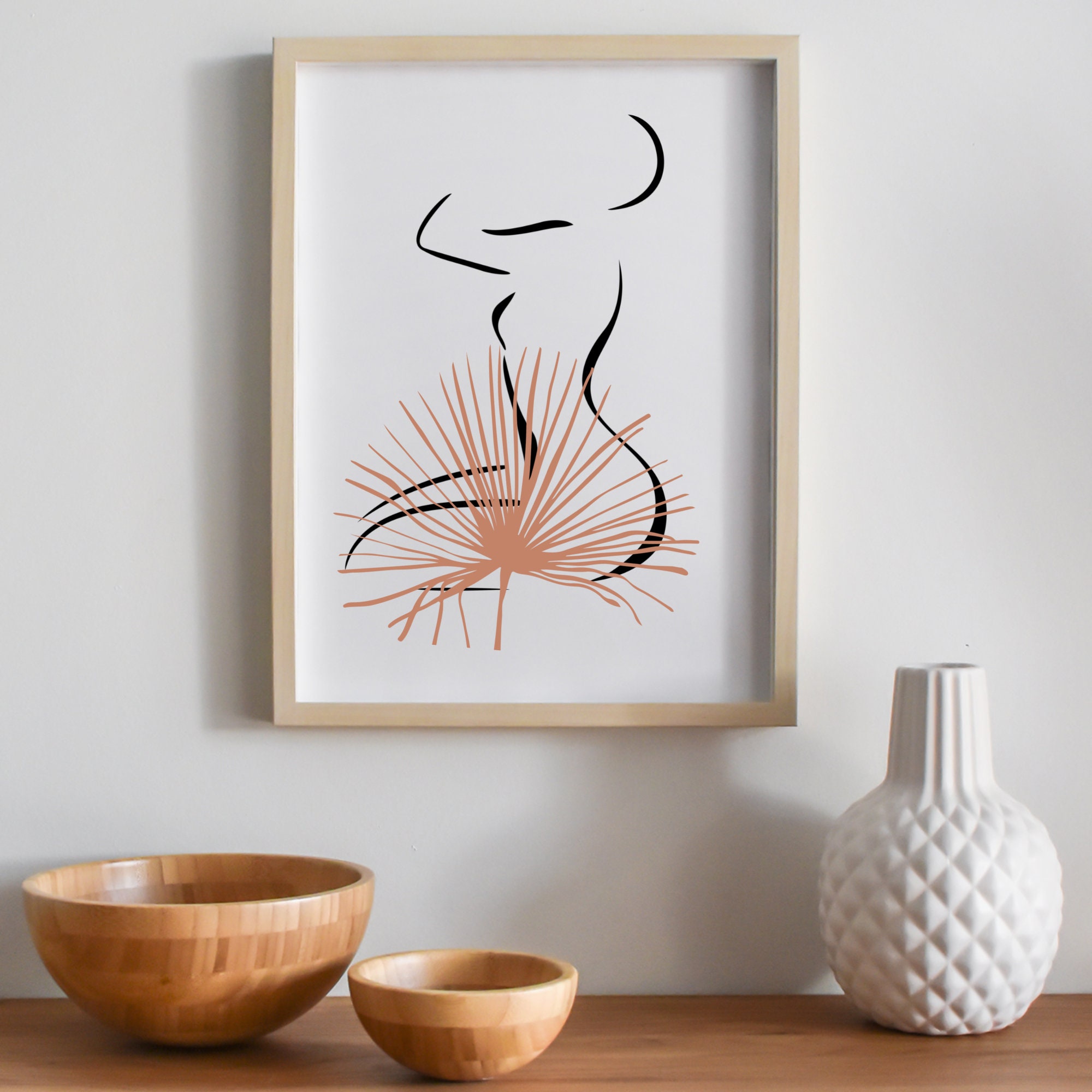 Female Body Line Art Female Body Wall Art Decor for Your Home Woman ...