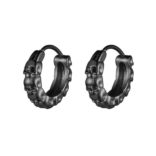 Skull Hoops - Etsy