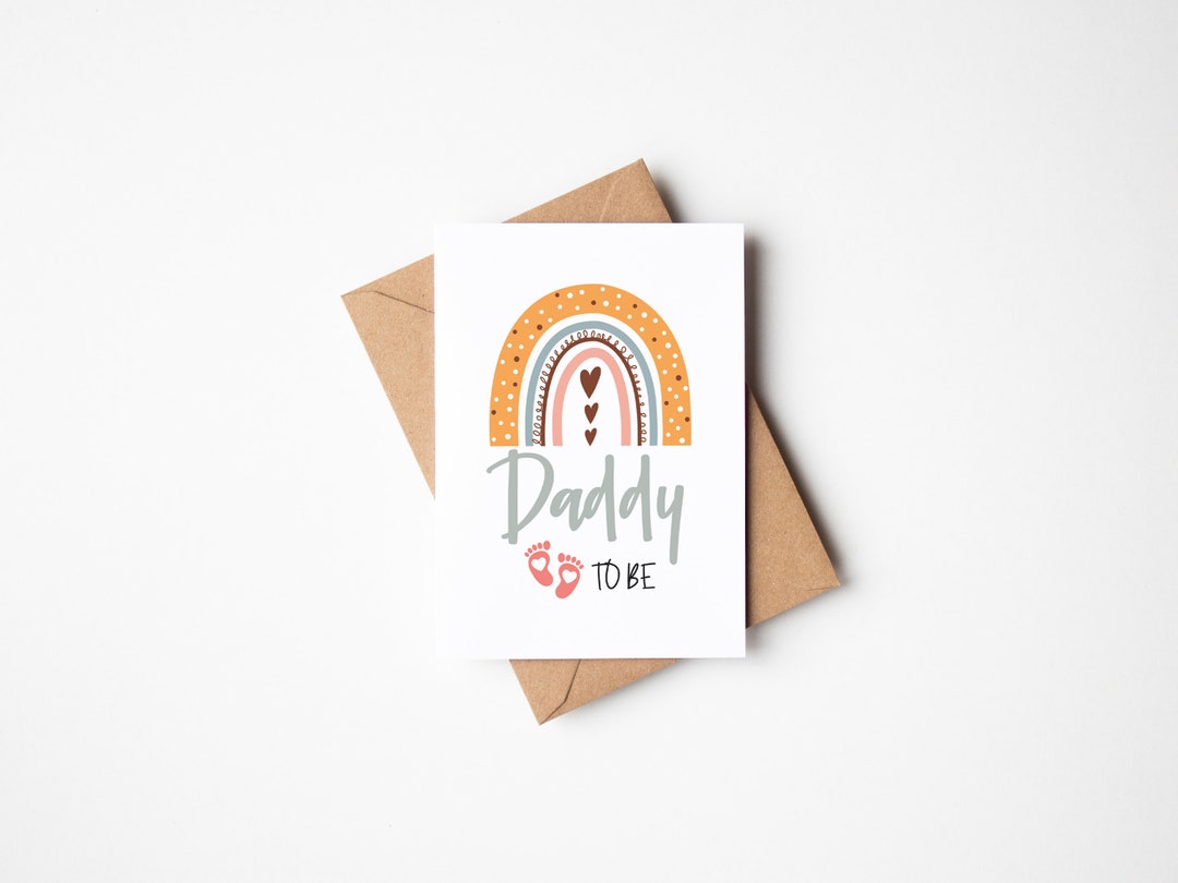 Daddy to Be Card, Father's Day Card, Option for Custom Message Option ...