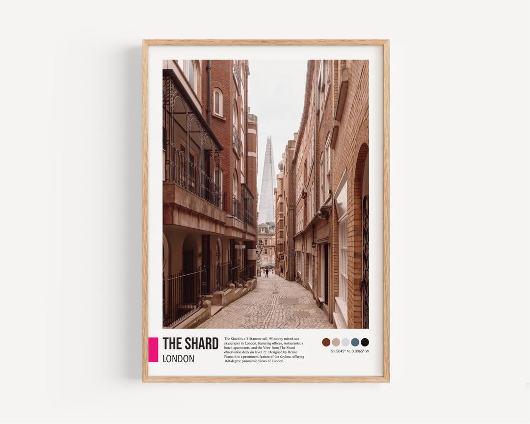 The Shard London Print, City Architecture Photography, Modern Wall Art ...