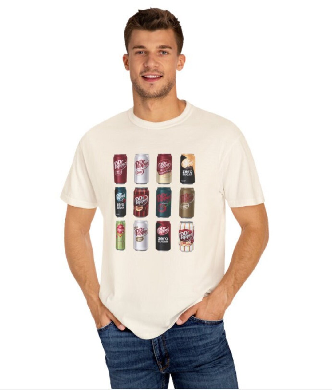 Dr Pepper Comfort Colors Unisex Shirt for Fathers Day Gift, Soda Can ...