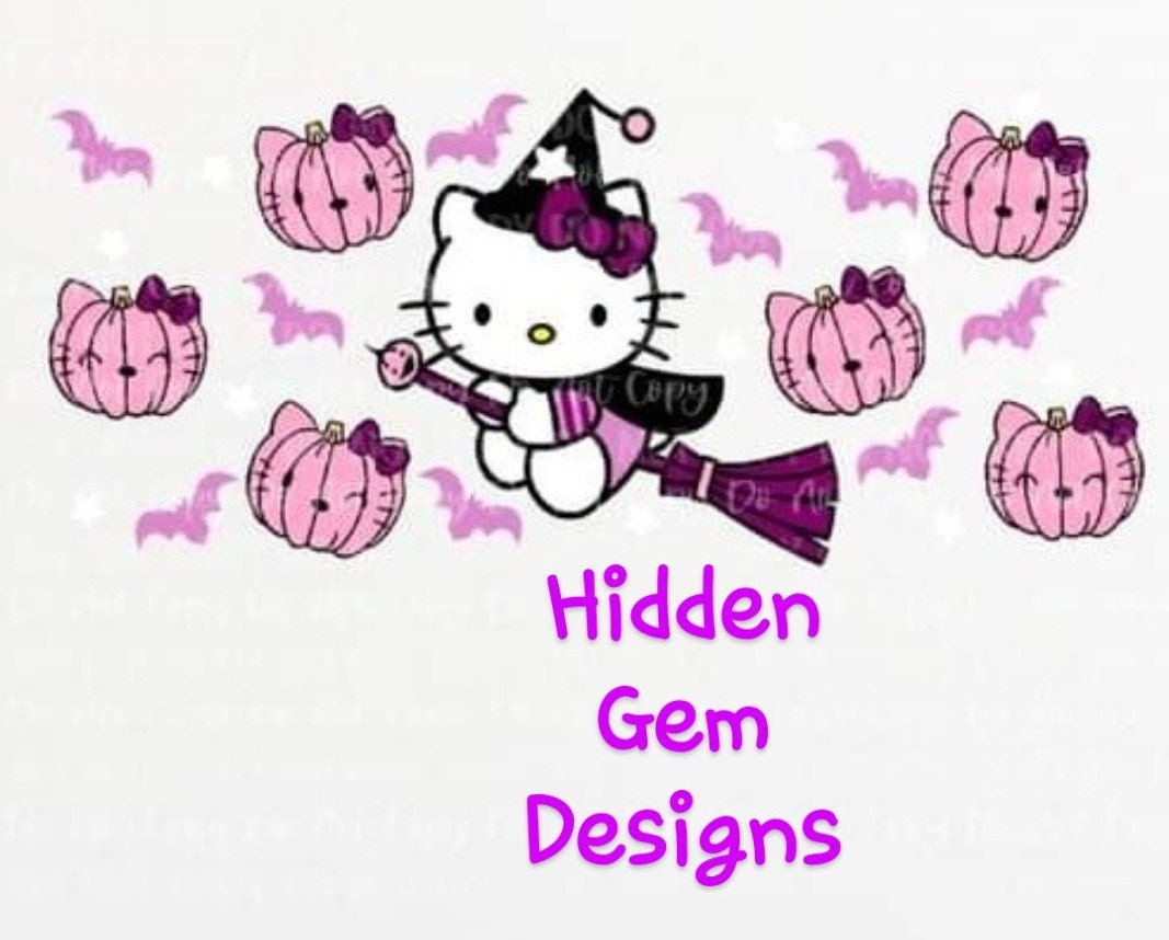 Halloween Witch Kitty Glass Cup With Lid and Straw, Glass Tumbler Gift ...