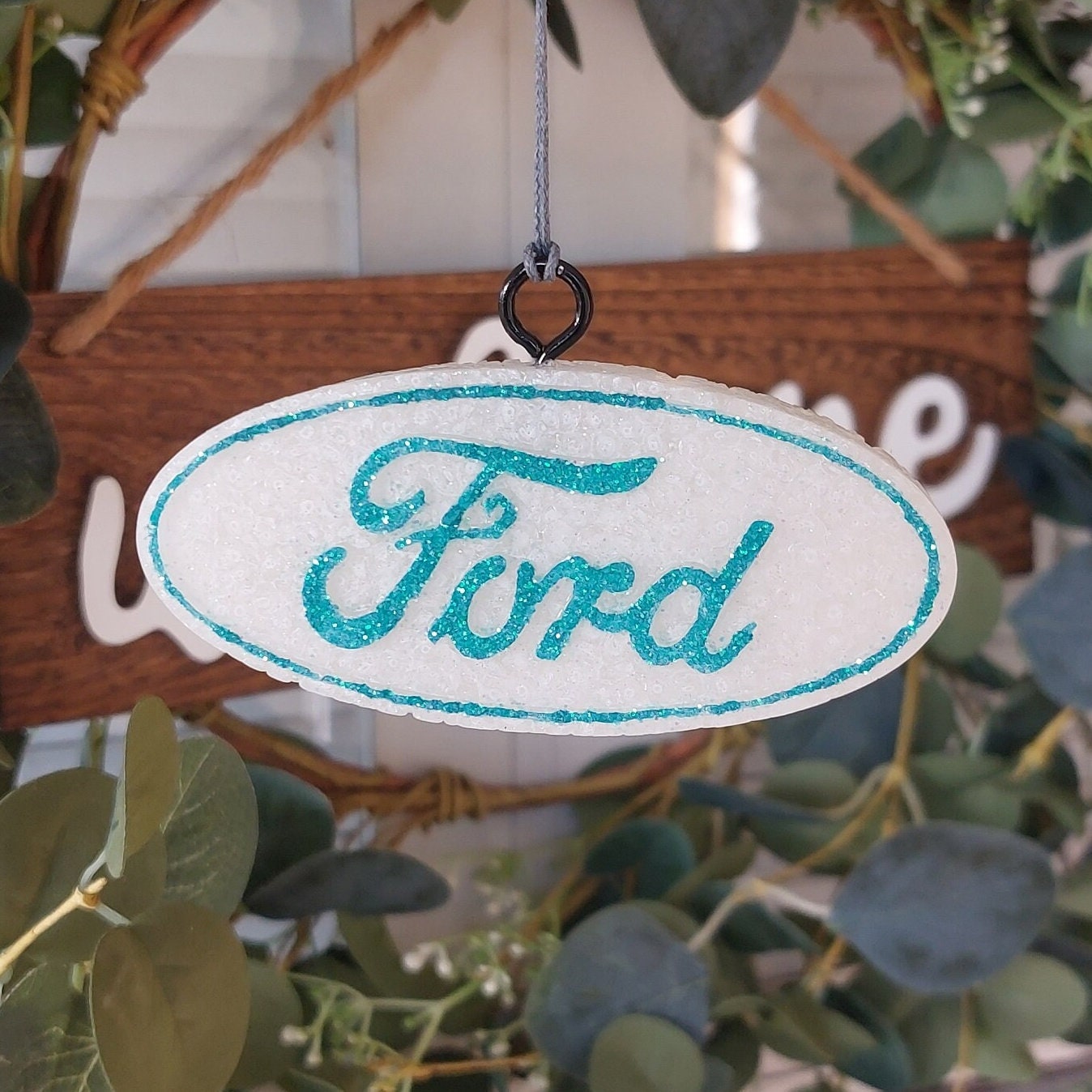 Ford Emblem Cowprint Car Freshie, Car Air Freshener Accessories, Ford ...