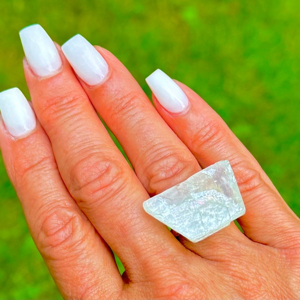 Green Fluorite Ring - Etsy