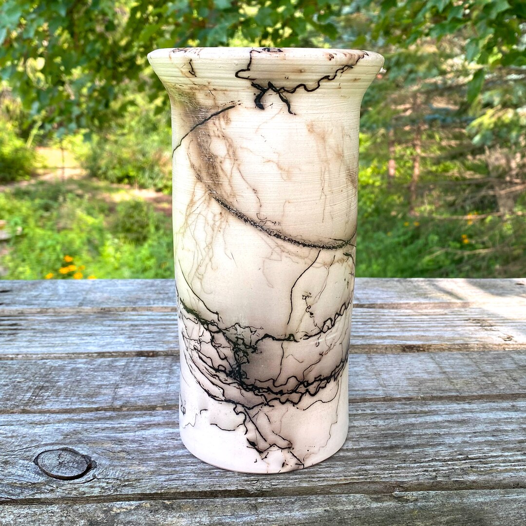 Horsehair Raku Vase - Etsy