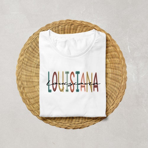 Louisiana SVG PNG Script Louisiana Cut Files Layered - Etsy