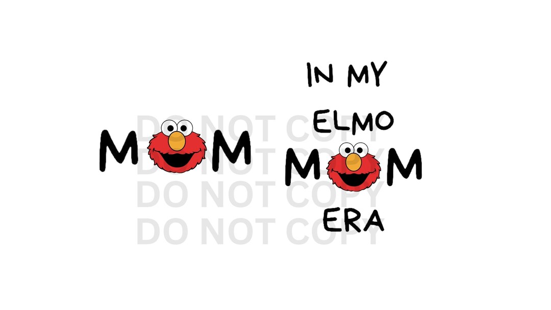 In My Elmo Mom Era PNG Front and Back - Etsy