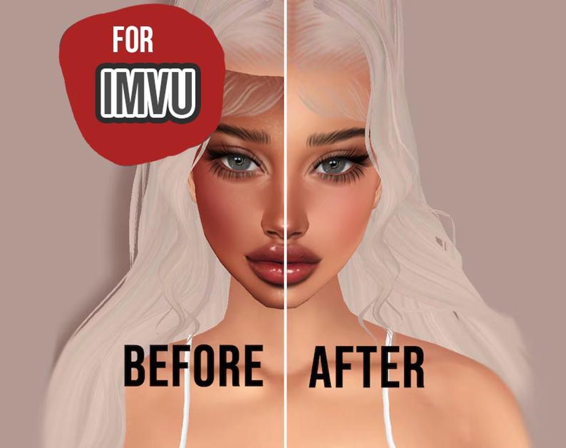 Any-skin Opacity Maps - IMVU Textures for Making Mesh Heads Transparent ...