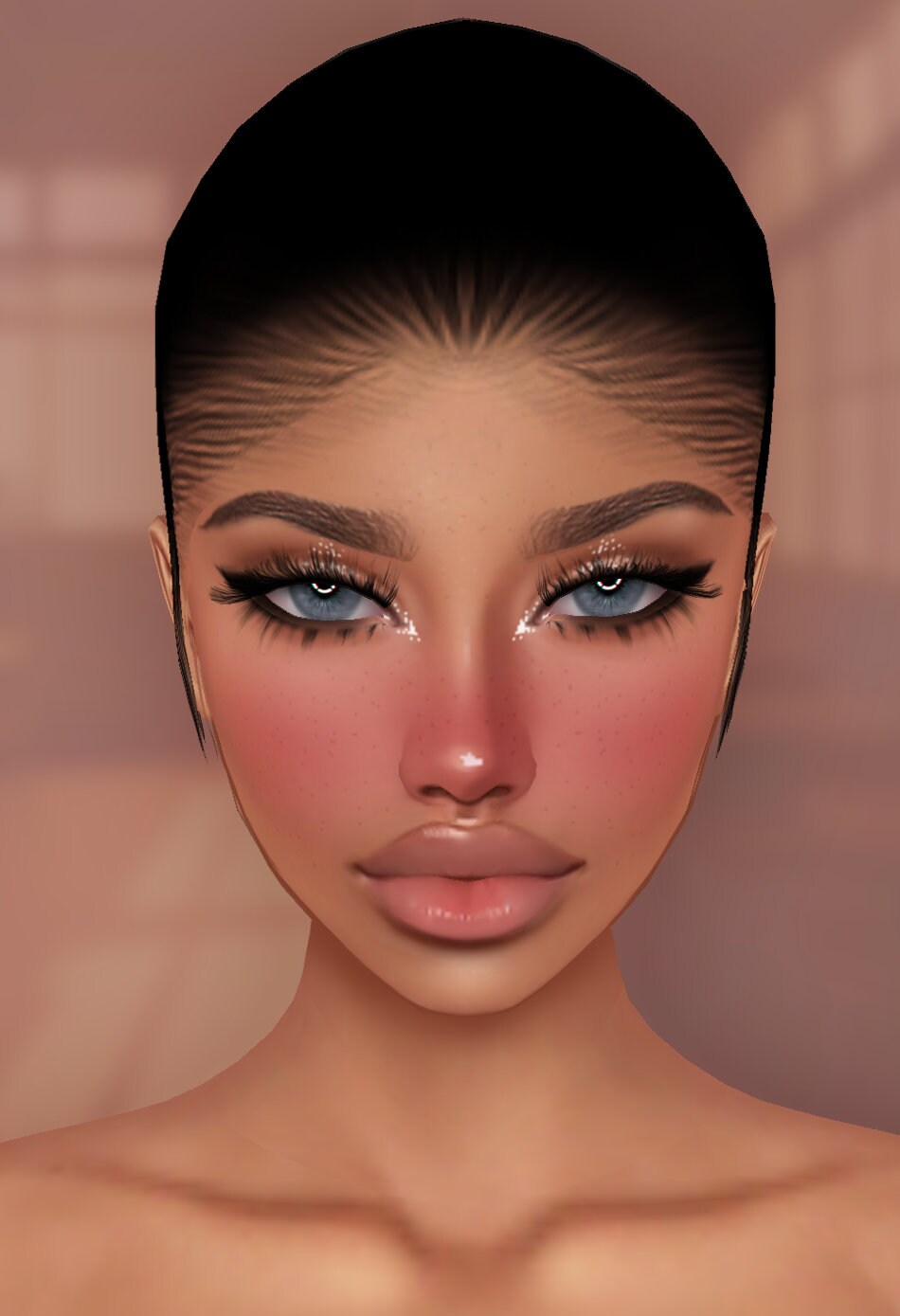 2023 IMVU Baby Hair MESH (full) + 2 FREE Opacity Maps | Sleek Baby Hair ...