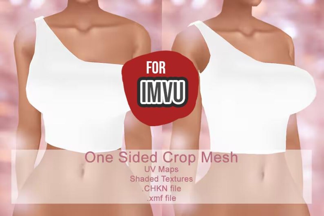 One Sided Crop Mesh | IMVU Mesh File .xmf and .chkn | 3D Model for IMVU | Premade Mesh for IMVU ...