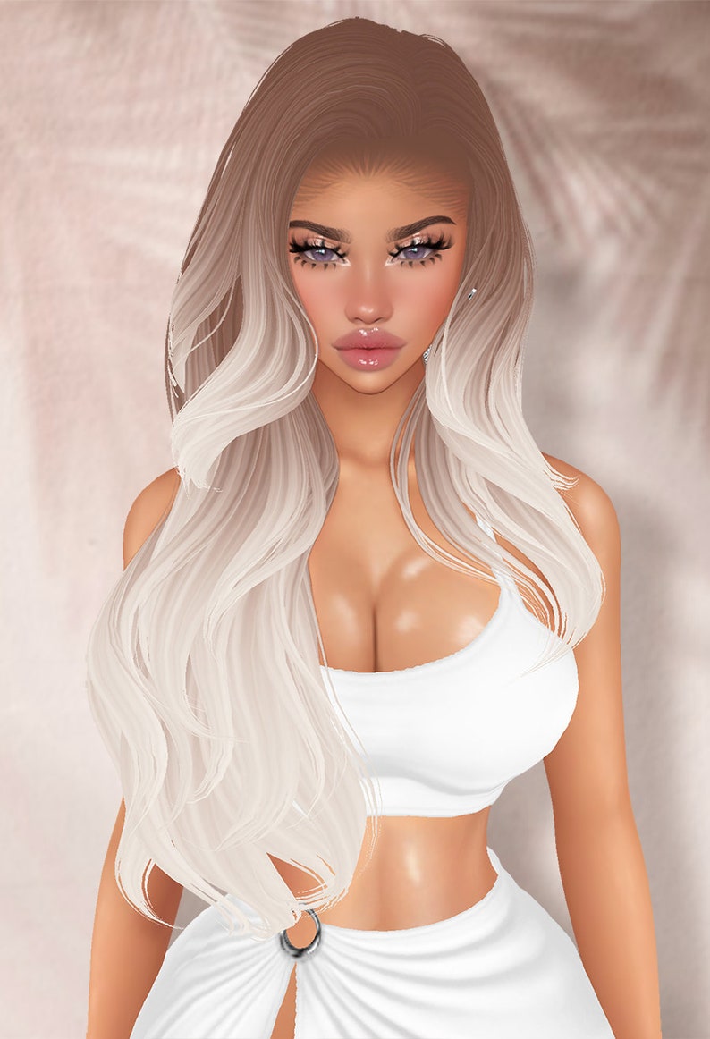 IMVU Hair Texture Balayage Blondie Blonde Tone Premium High Quality Textures 256x256 Size ...