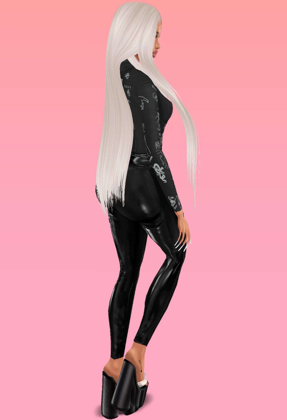 IMVU Still Avatar Daria .XAF Format With Instant Import .CHKN Project for Creators Free to Leave ...