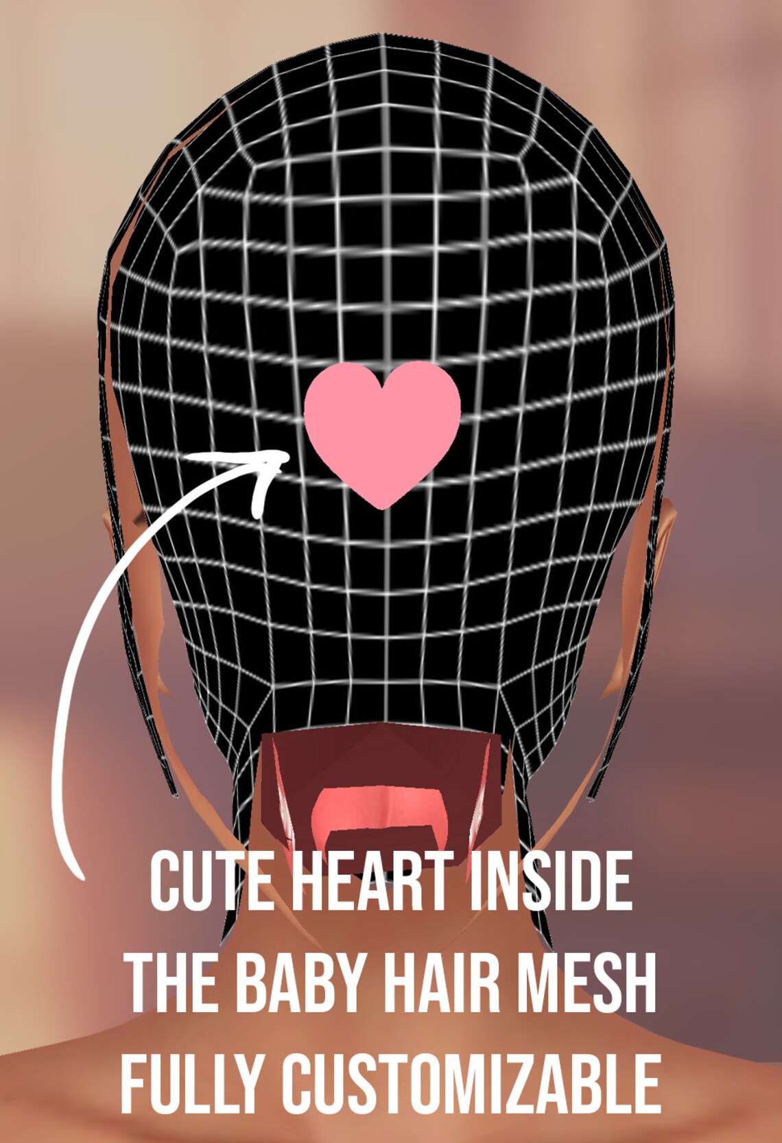 2023 IMVU Baby Hair Bundle full Mesh 9 FREE Opacity Maps - Etsy UK