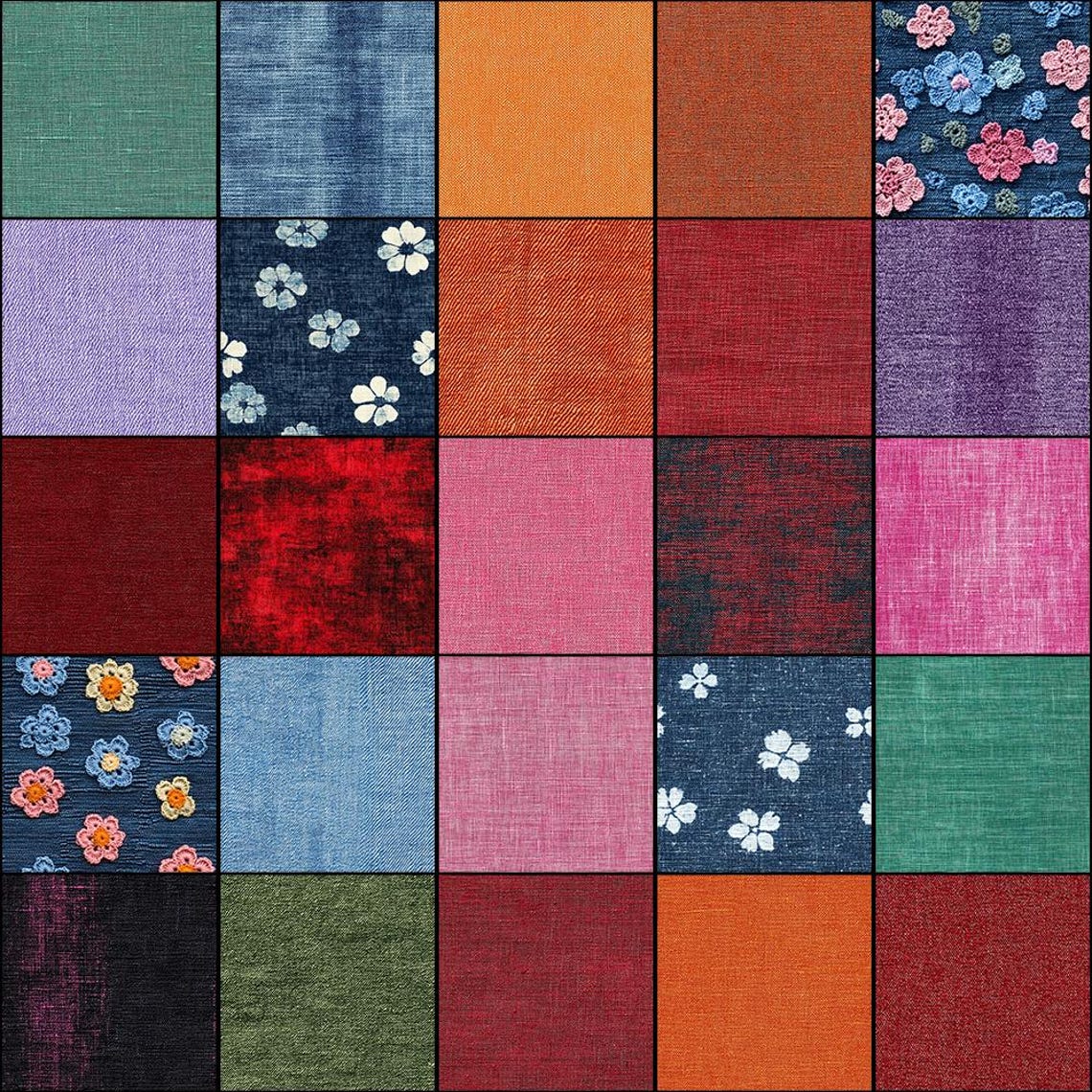 25 Seamless HD Denim Texture Pack | PNG Digital Paper Textures ...