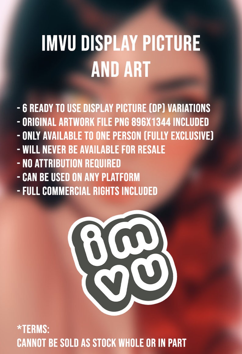 Liliana IMVU Display Picture & Artwork With 6 Pre-made Display Pictures ...