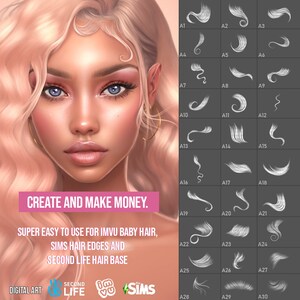 Photoshop/procreate Baby Hair Brushes for Digital Art | IMVU | Second ...