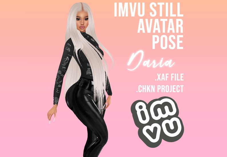 IMVU Still Avatar - Daria | .XAF Format With Instant Import .CHKN Project for Creators! Free to ...