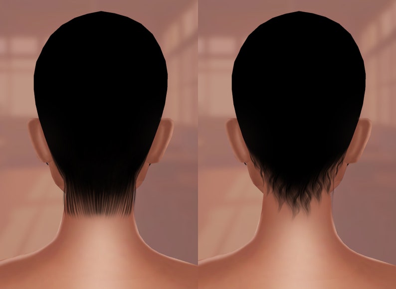 2023 IMVU Baby Hair Bundle (full Mesh) + 9 FREE Opacity Maps | Sleek ...