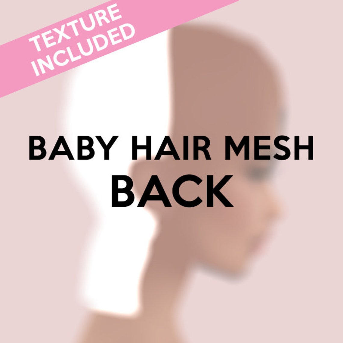 IMVU Baby Hair MESH (back) + FREE Opacity Map - Etsy
