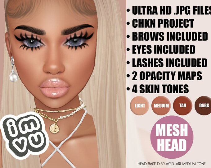 35 Lip Gloss Ultra HD for IMVU Mesh Heads (fitted) | Sims | Second Life ...