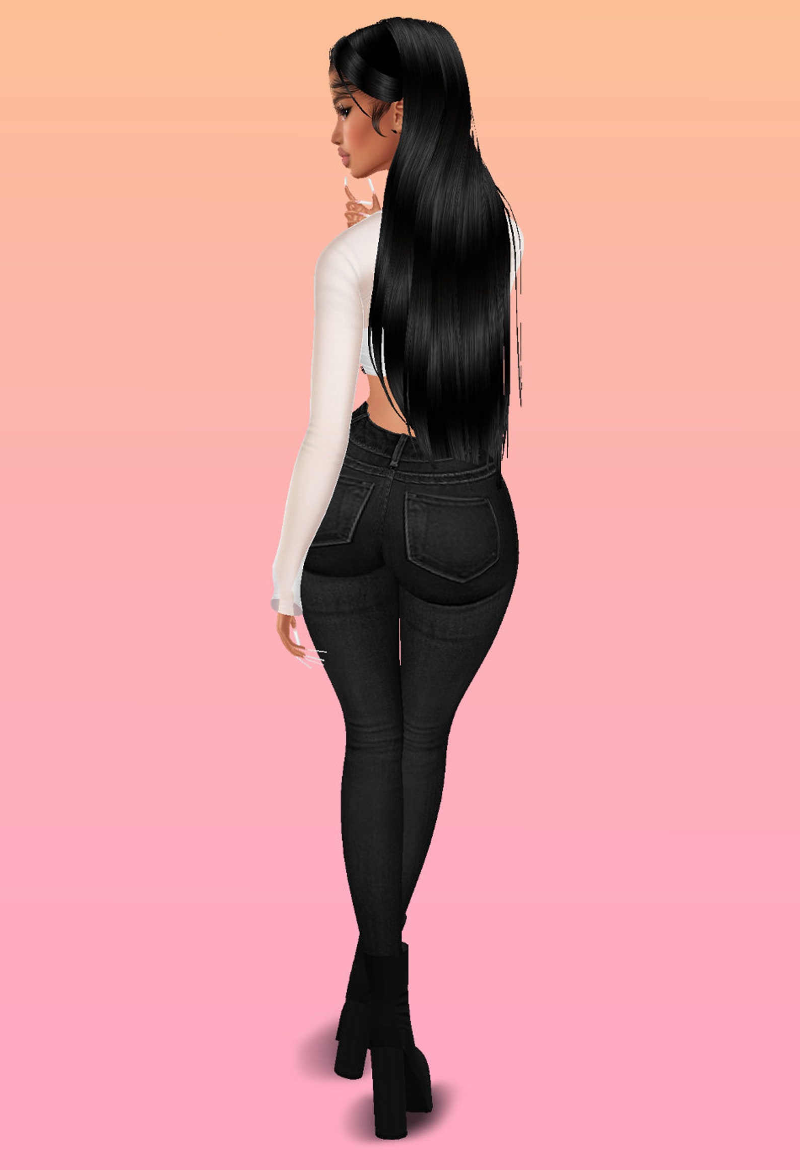 IMVU Still Avatar Diana .XAF Format With Instant Import .CHKN Project for Creators Free to Leave ...