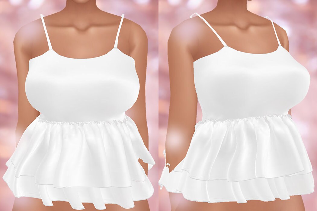 Babydoll Top Mesh | IMVU Mesh File .xmf and .chkn | 3D Model for IMVU ...
