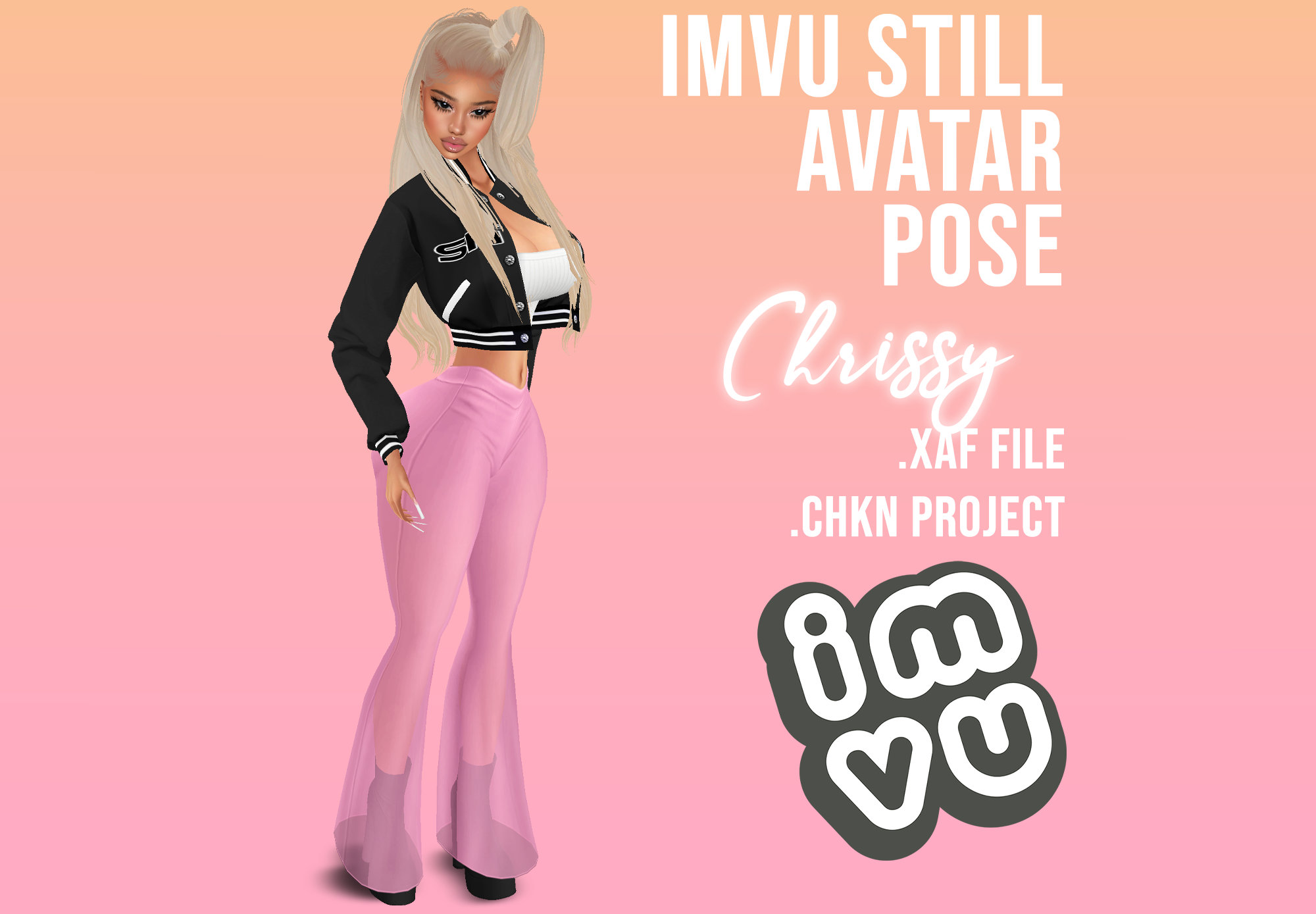 IMVU Still Avatar - Chrissy | .XAF Format With Instant Import .CHKN ...