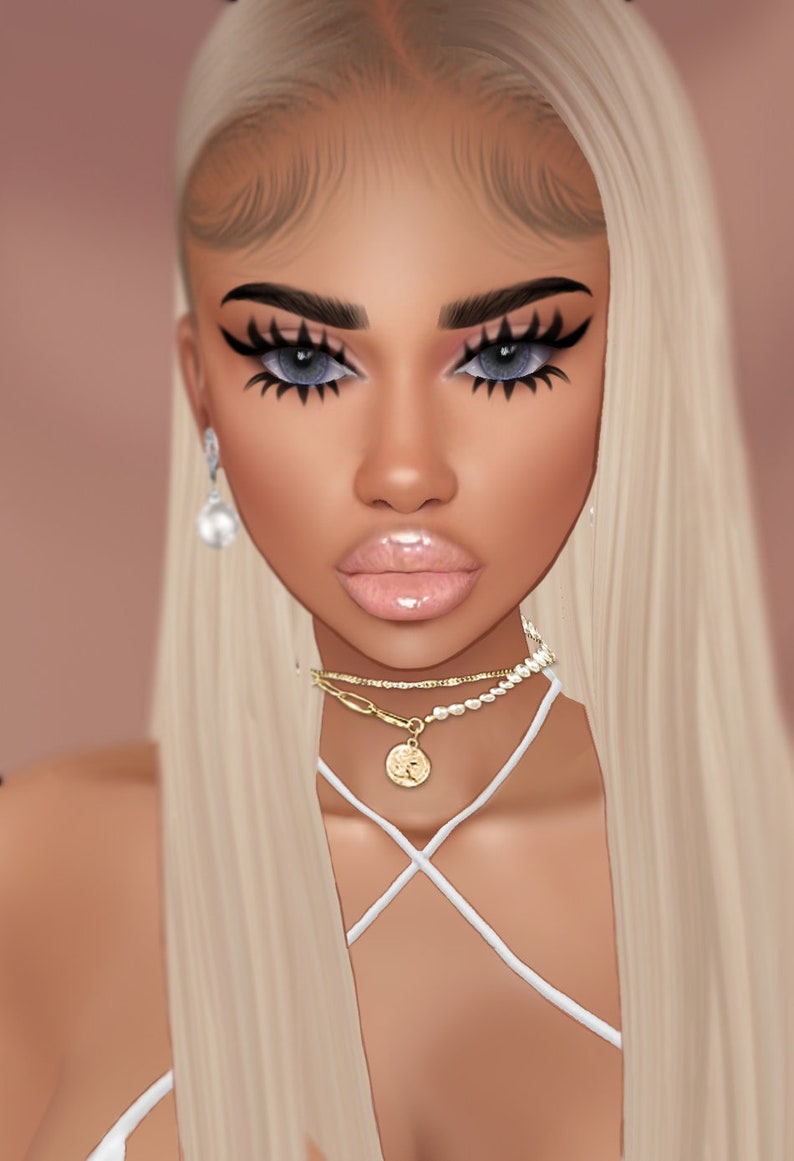 IMVU Mesh Head Monique High Quality .JPG Texture, Opacity Maps FREE ...