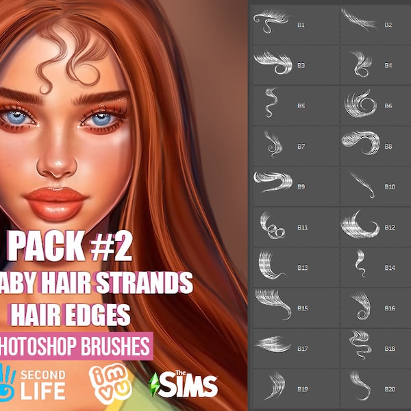 35 Lip Gloss Ultra HD for IMVU Mesh Heads fitted Sims Second Life ...