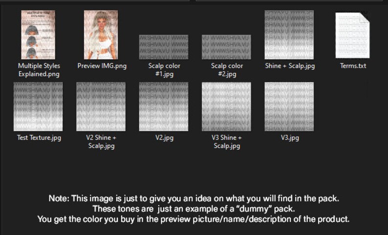 IMVU Hair Texture Balayage Blondie Blonde Tone Premium High Quality Textures 256x256 Size ...