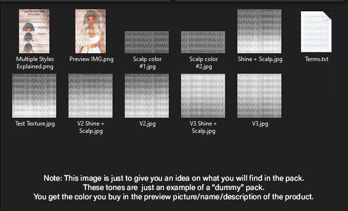 IMVU Hair Texture Balayage - Honeydew - Blonde Tone Premium High ...