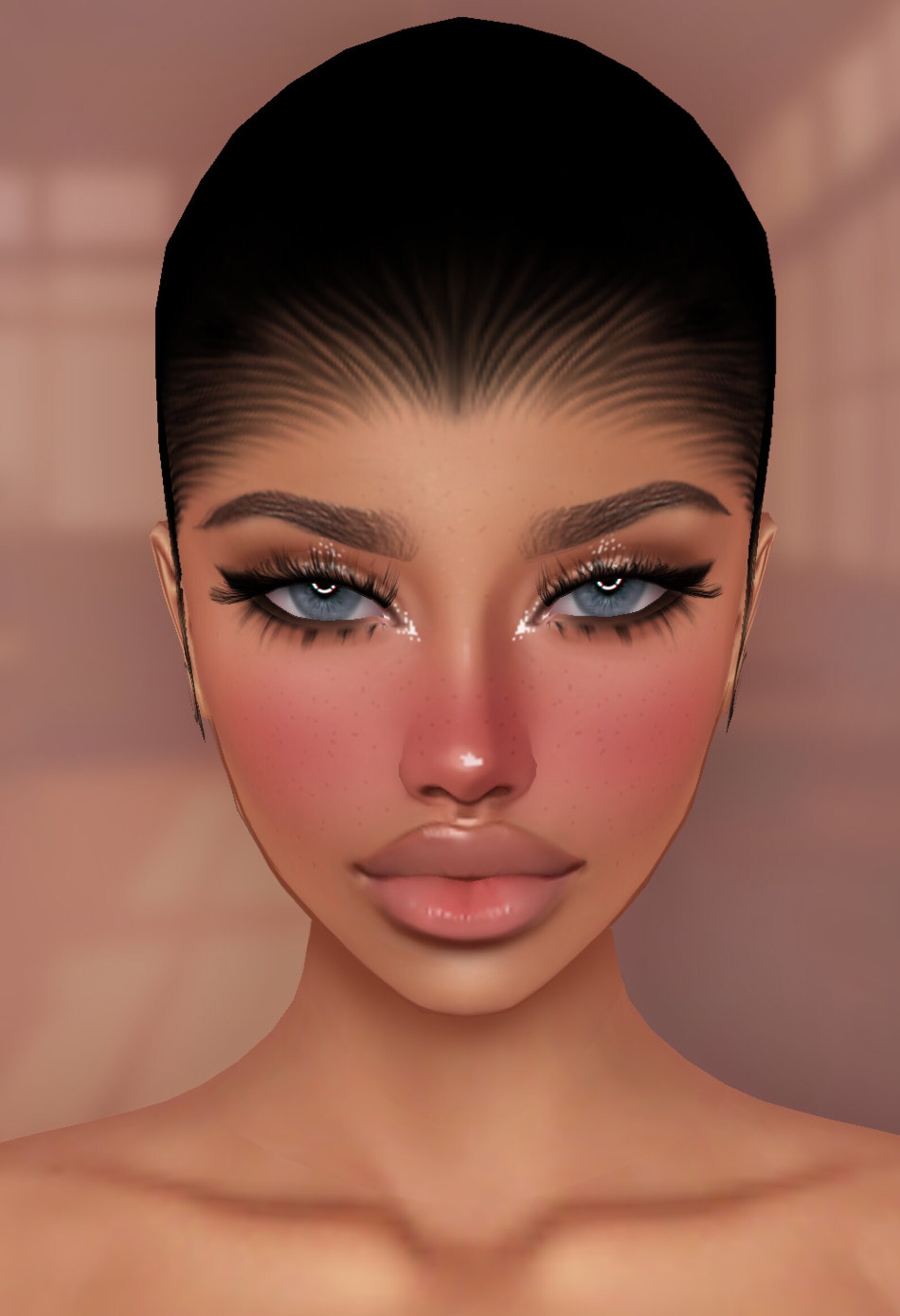 2023 IMVU Baby Hair Bundle (full Mesh) + 9 FREE Opacity Maps | Sleek ...