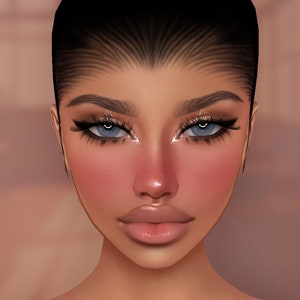 2023 IMVU Baby Hair Bundle (full Mesh) + 9 FREE Opacity Maps | Sleek ...
