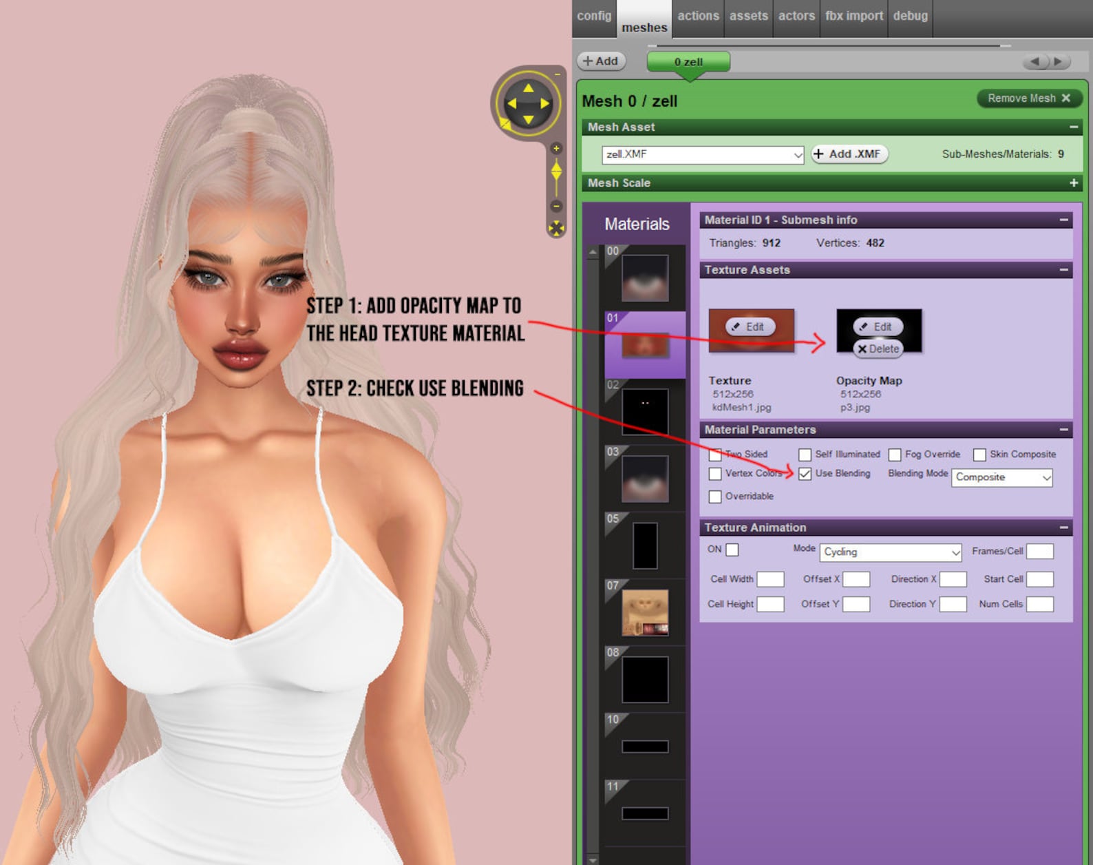 Any-skin Opacity Maps - IMVU Textures for Making Mesh Heads Transparent/any-skin/compatible With ...