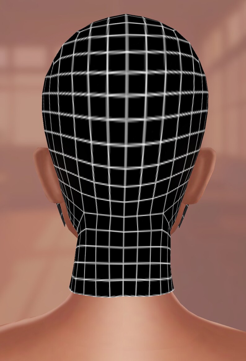 2023 IMVU Baby Hair MESH full 2 FREE Opacity Maps Sleek Baby Hair .xmf ...