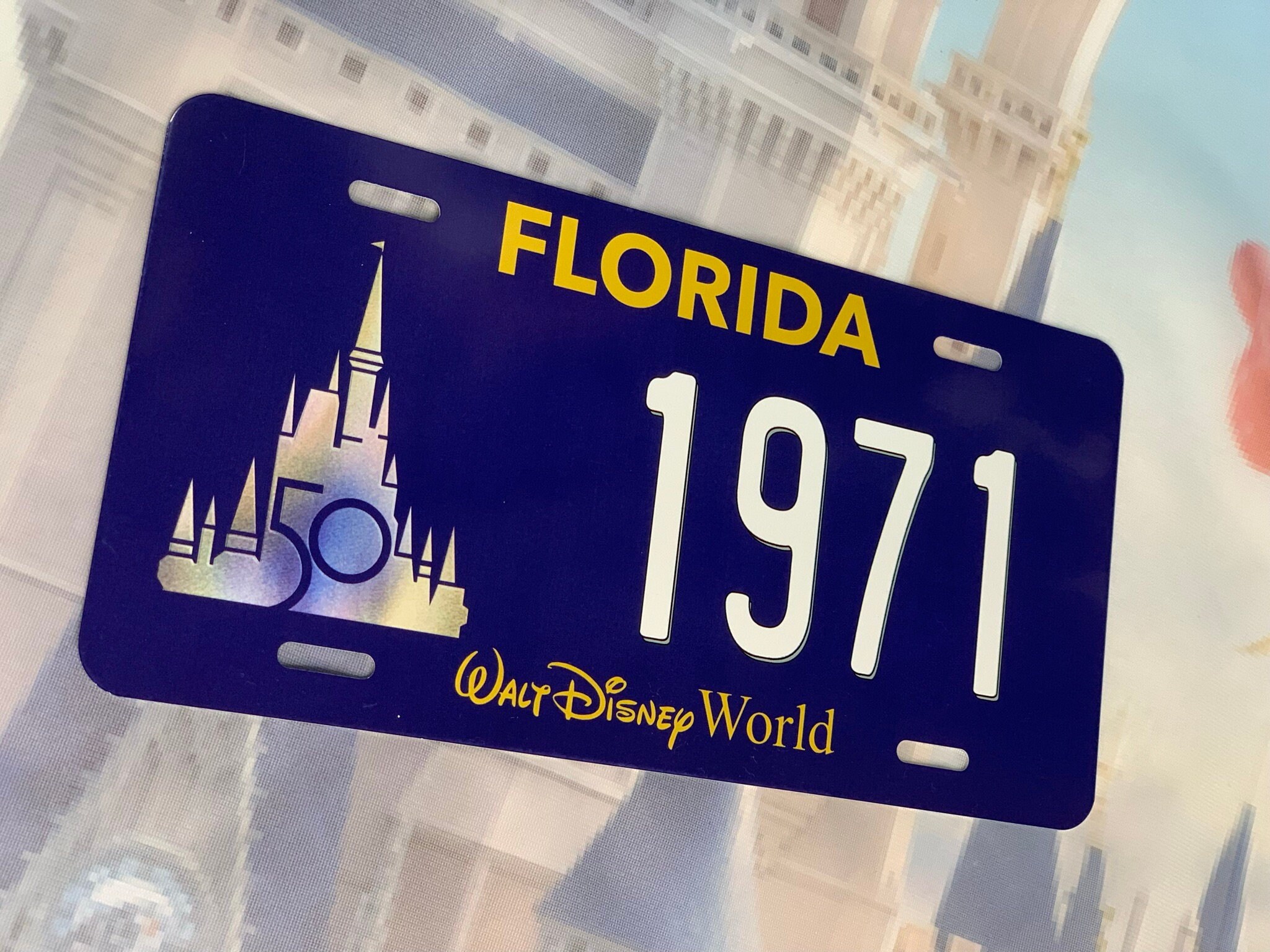 Walt Disney World 50th Anniversary License Plate - Etsy